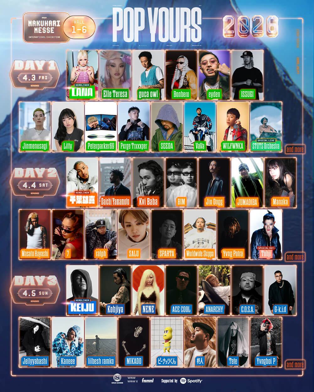 POP YOURS 2026配信はどこで観れる？出演者ラインナップと見どころチェック｜千葉雄喜, Kvi Baba, NENE ...